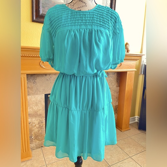 bebe | Dresses | Bebe Turquoise Mini Dress | Poshmark